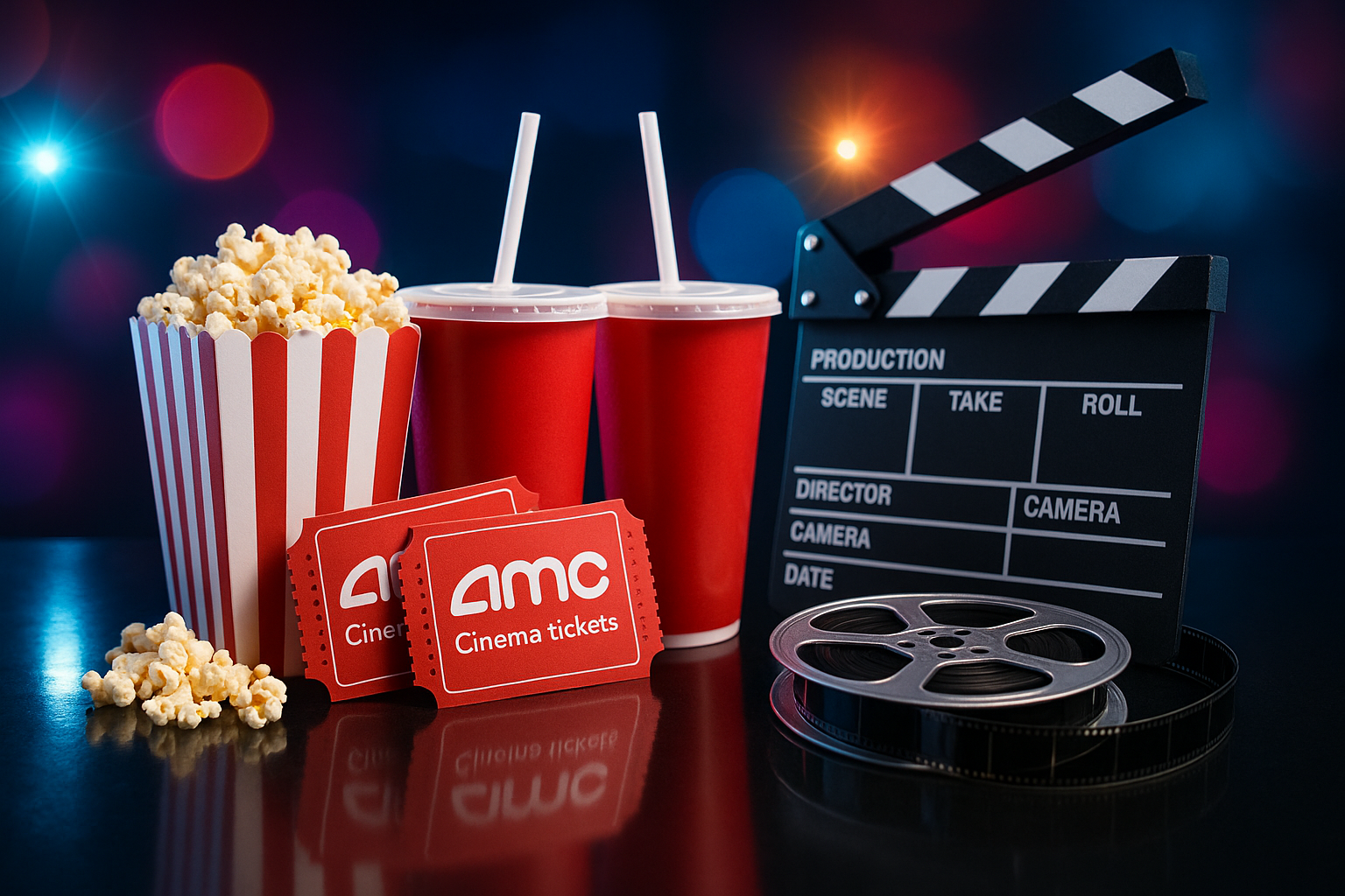 AMC Theatres® Movie Experience with fountain drinks and popcorn for 2 ...