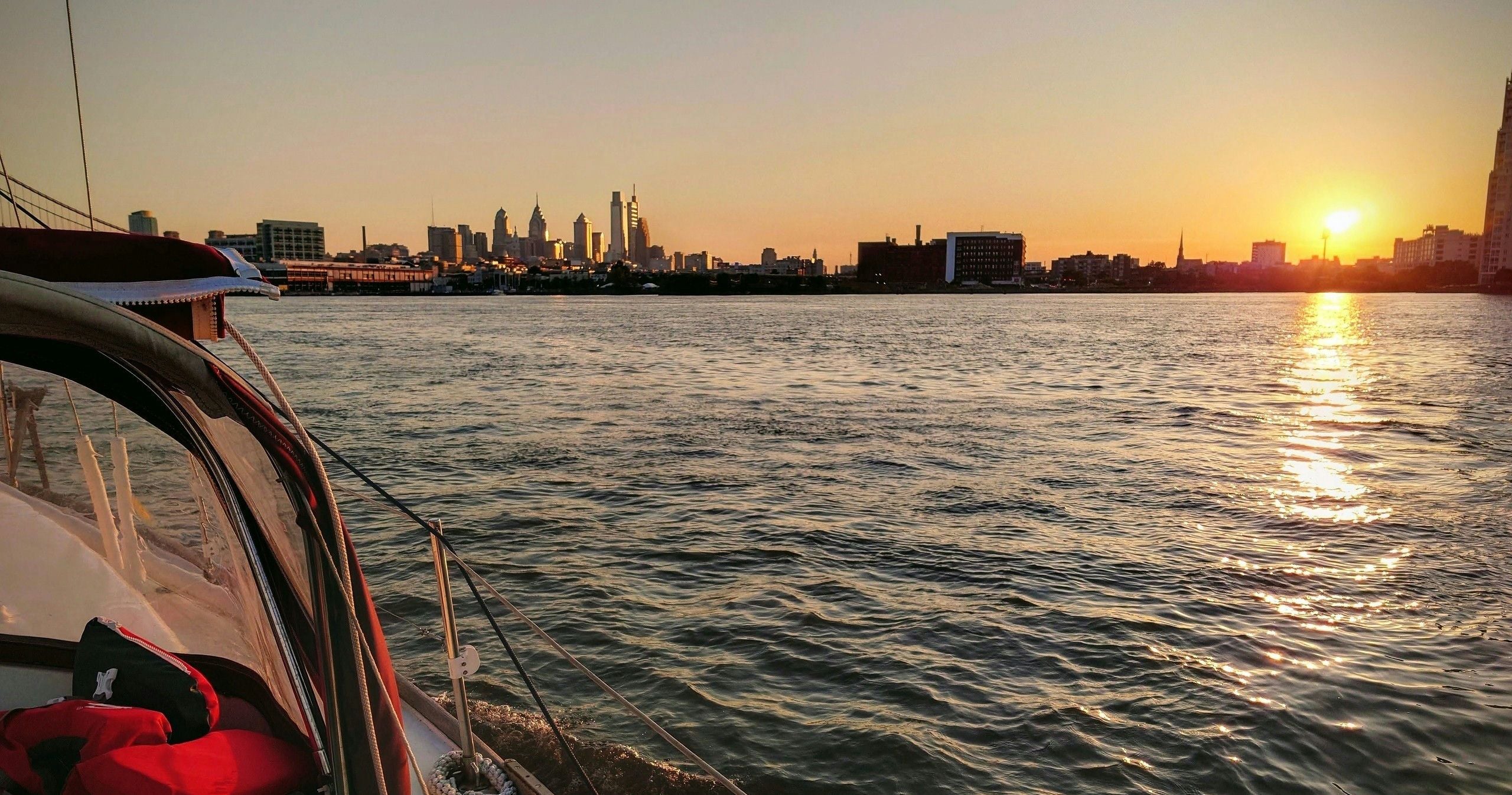 Sunset Sails on the Philadelphia Waterfront | Philadelphia ...